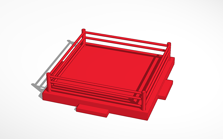 3D design BOXING RING - Tinkercad