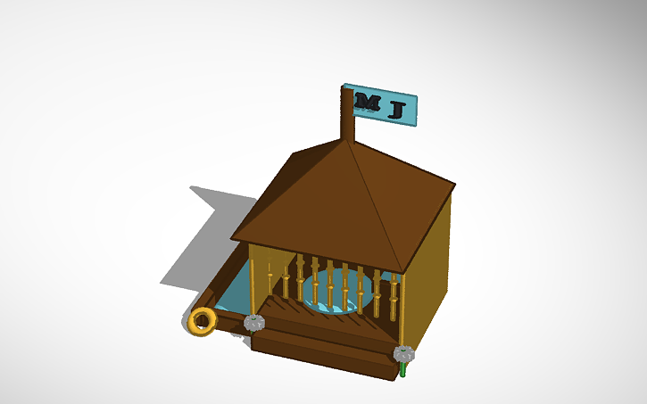 3D design castle hut | Tinkercad