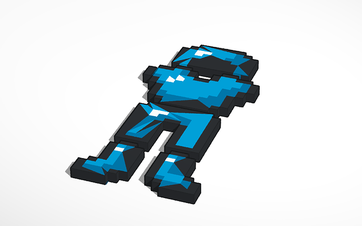 3D design Minecraft Rüstung - Tinkercad