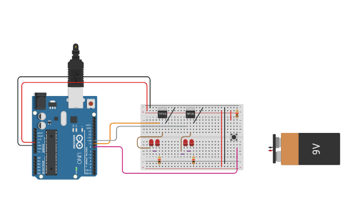 Circuit design Transistors | Tinkercad