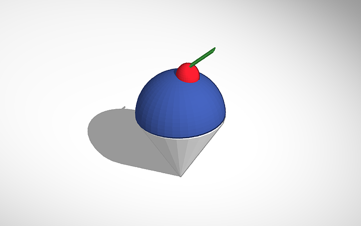 3D design Ice -cream Cone | Tinkercad