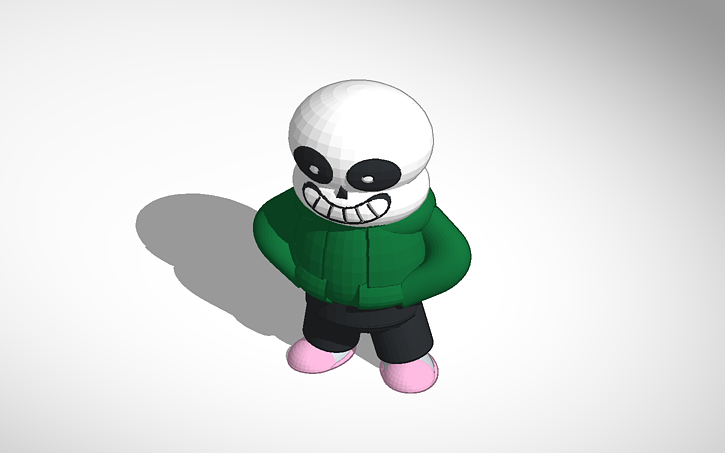 3D design Green Sans (Undertale) | Tinkercad