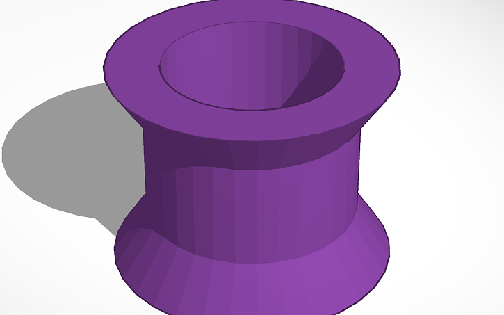 3D design 3/8" Tunnel Ear Gauge - Tinkercad