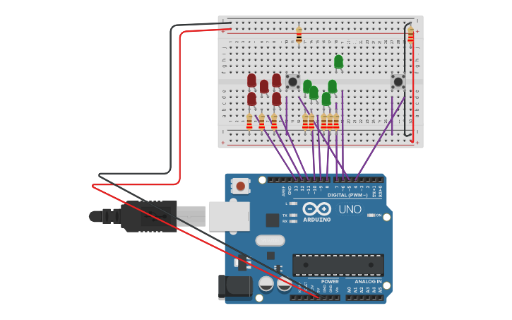 Circuit design práctica3 | Tinkercad