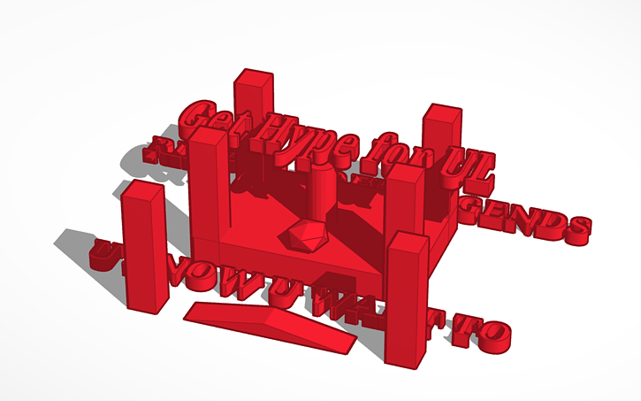 3D design Get Hype | Tinkercad