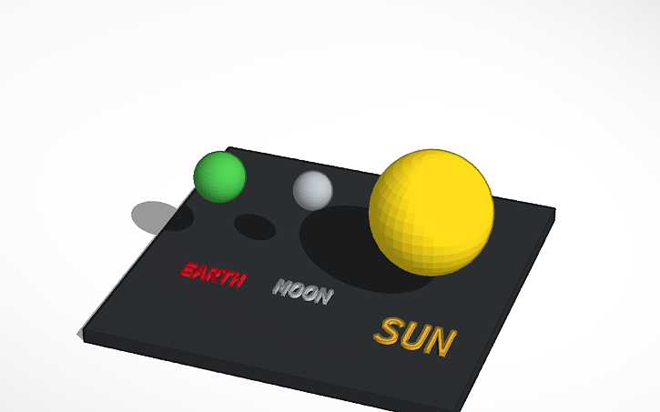 3D design SOLAR ECLIPSE - Tinkercad