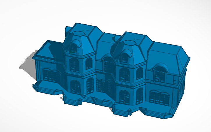 3D design mansion - Tinkercad