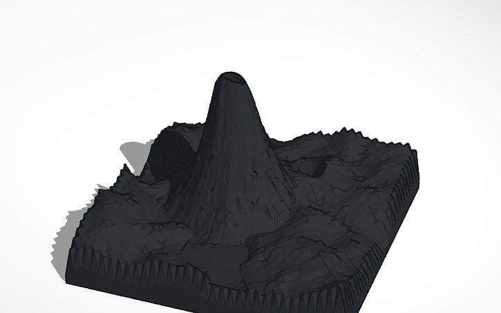 3D design Volcano - Tinkercad