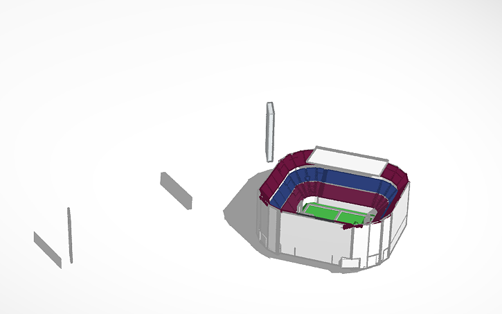 3D design SOCCER STADIUM COLUMBIA WITH SOCCER BALL | Tinkercad