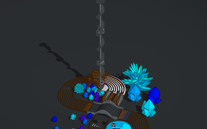 3D design Crazy 8 racing 5: Crystal Cave - Tinkercad