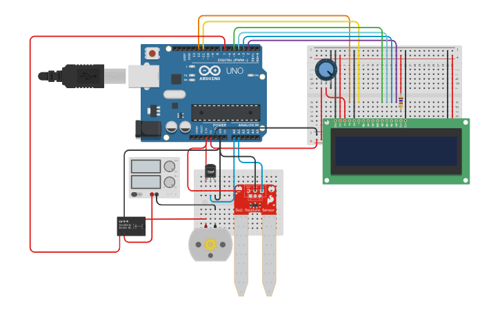 Circuit design Controlling Motor from Temperature and Moisture Input ...