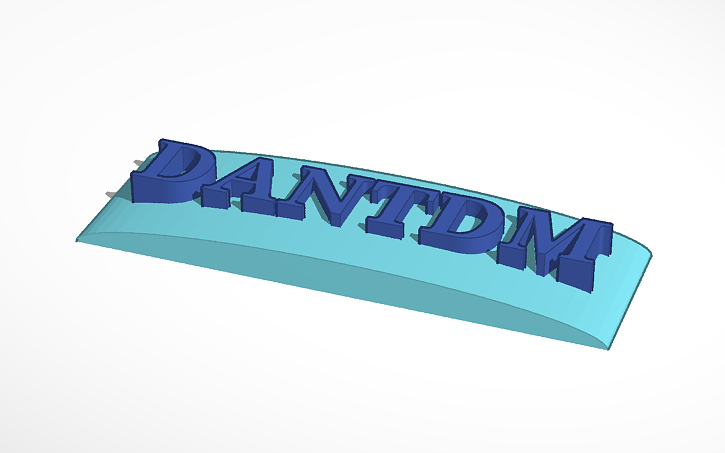 3D design DANTDM PASS | Tinkercad