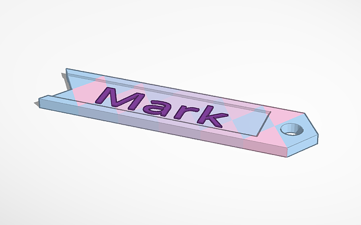 3D design My tag - Tinkercad