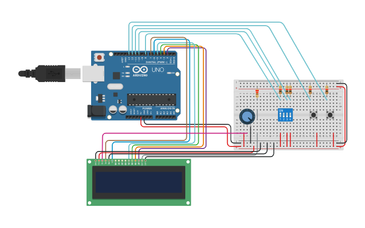 Circuit design Actividad 3 - Tinkercad