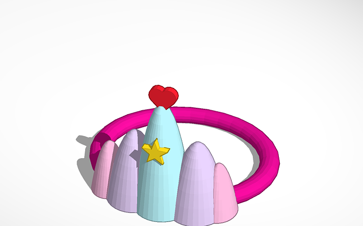 3D design princess crown | Tinkercad