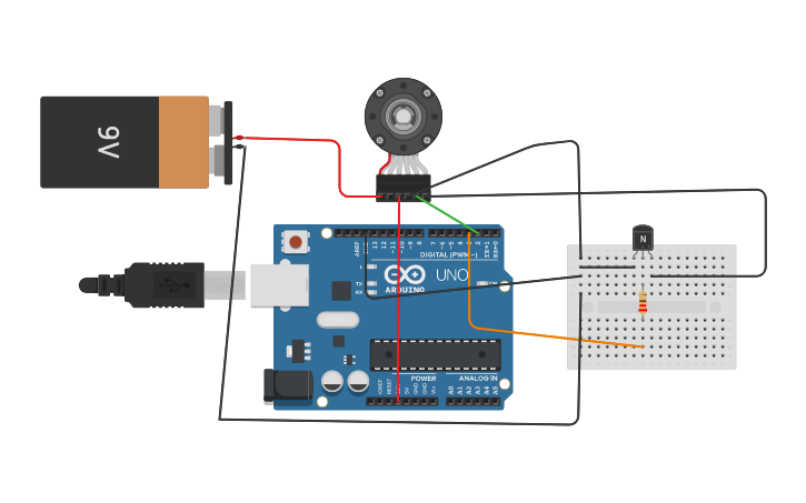 Circuit Design Transistor Tinkercad