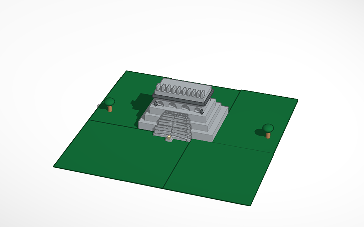 3D design Palenque temple | Tinkercad