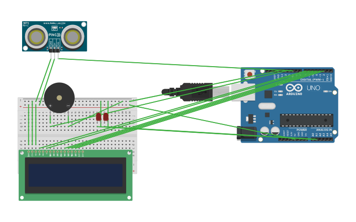Circuit Design Distance Radar Tinkercad