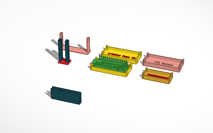 3D design Arduino Nano V3 Rahmen - Tinkercad