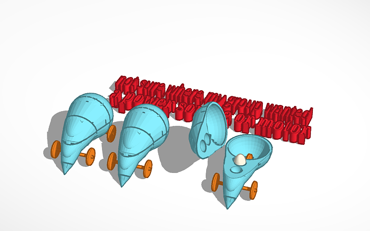 3D design Horrible model of raindrop car model | Tinkercad