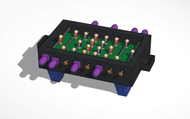 3D design FoosBall Table - Tinkercad