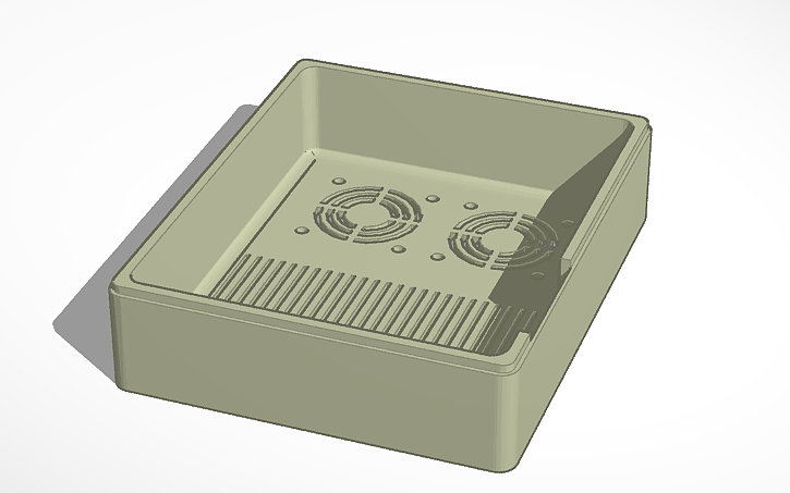 3d Design Top Of Pi Case For Raspberry Pi 4 Model B Tinkercad