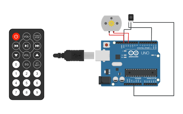 Circuit design Program 9: Infrared Sensor (IR sensor) - Tinkercad