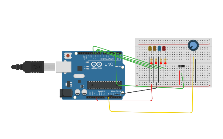 Circuit design reverse stepper - Tinkercad