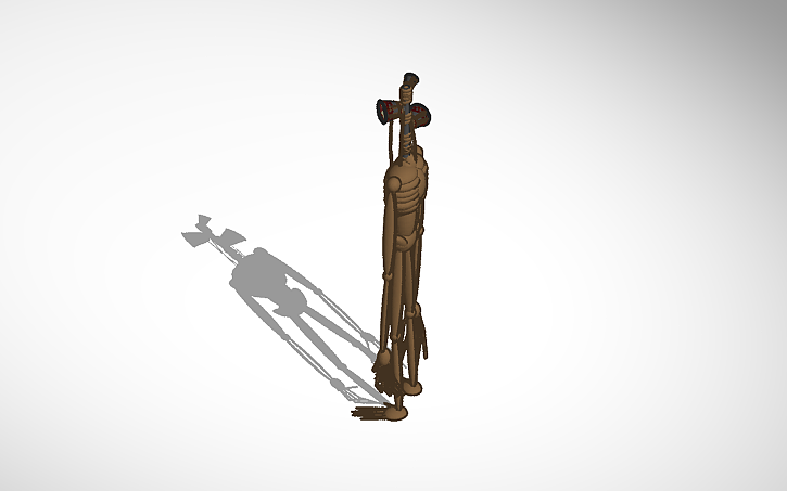 3D design Siren Head(deformed with extra siren) - Tinkercad