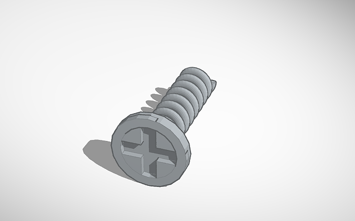 3D design Screw - Tinkercad