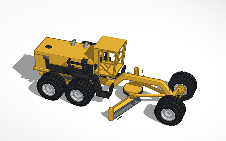 3D design CATERPILLAR 24H Grader - Tinkercad