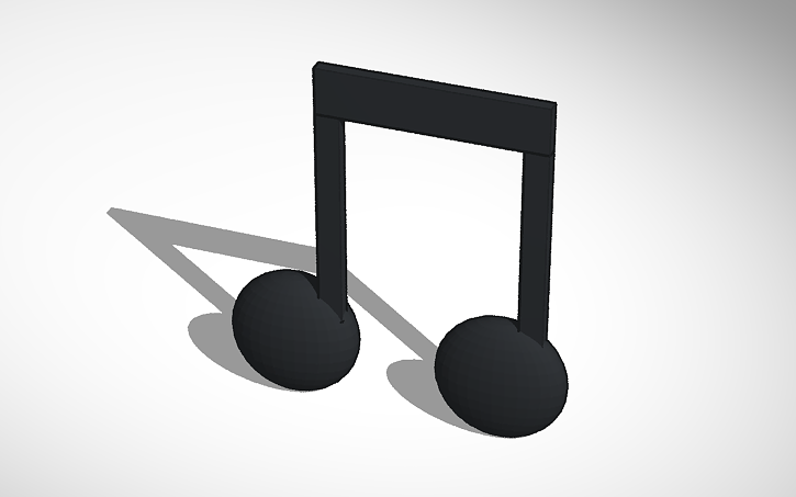 3D design Extraordinary Eighth Note~Bishop - Tinkercad