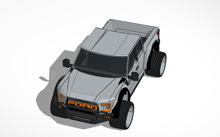 3D design Ford Raptor seima truck - Tinkercad