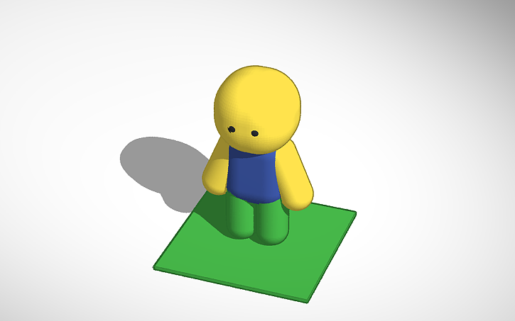 3D design Roblox Noob from Roblox Blind Box Mini - Tinkercad