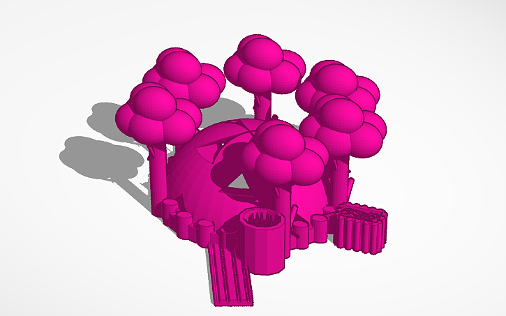 3D design Sophia 5D living quarter - Tinkercad