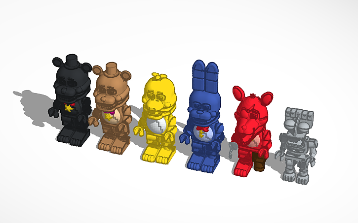 3D design fnaf 6 lego - Tinkercad