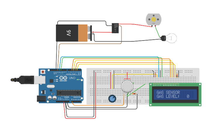 Circuit Design Gas Sensor1 Tinkercad