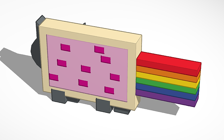 3D design Nyan Cat | Tinkercad