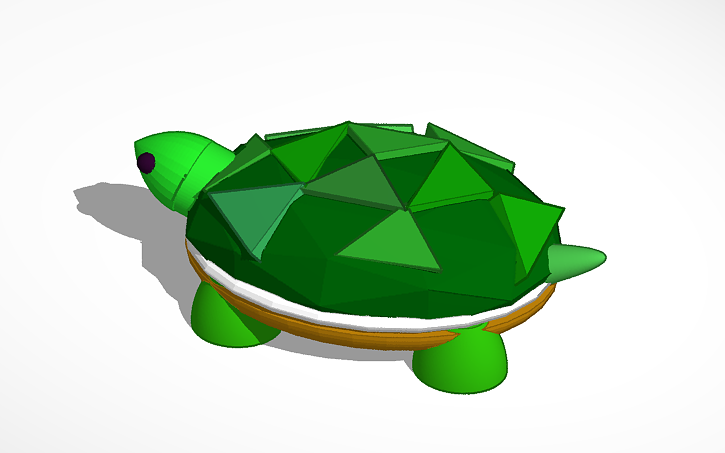 3D design turtle - Tinkercad