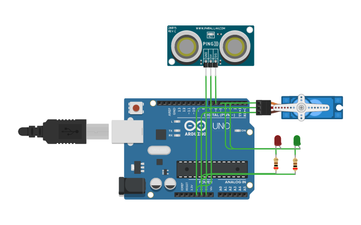 Circuit Design Opdracht 2 Toets Arduino Tinkercad