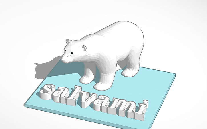 3D design gcib gassino greta orso | Tinkercad