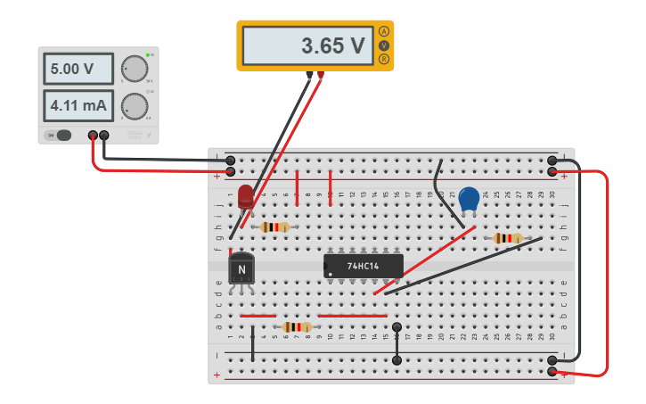 Circuit design Multivibratore Astabile - Tinkercad
