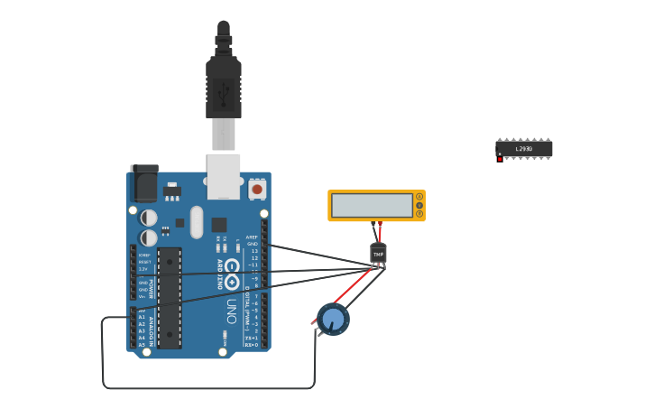 Circuit Design Temperature And Humidity Sensor Tinkercad