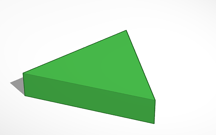 3D design triangle - Tinkercad