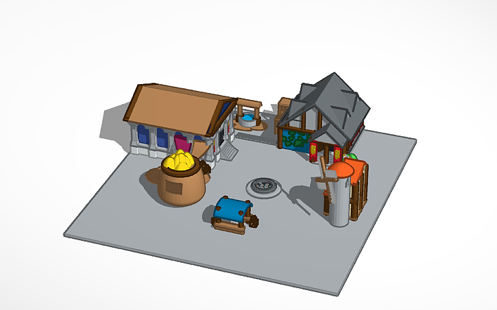 3D design Hypixel Skyblock Hub - Tinkercad