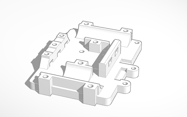 3D design Hypercube - X_carriage - with supports - Tinkercad