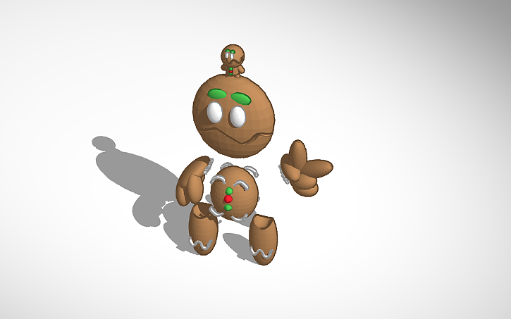 3D design Gingerbread Golem | Tinkercad