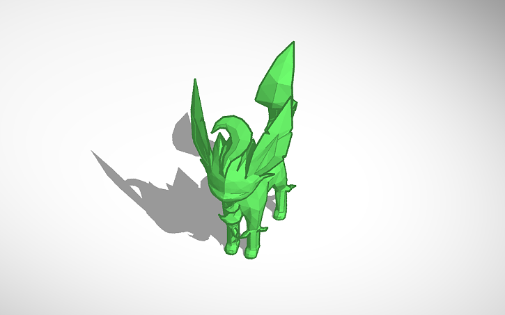 3D design Leafeon - Tinkercad