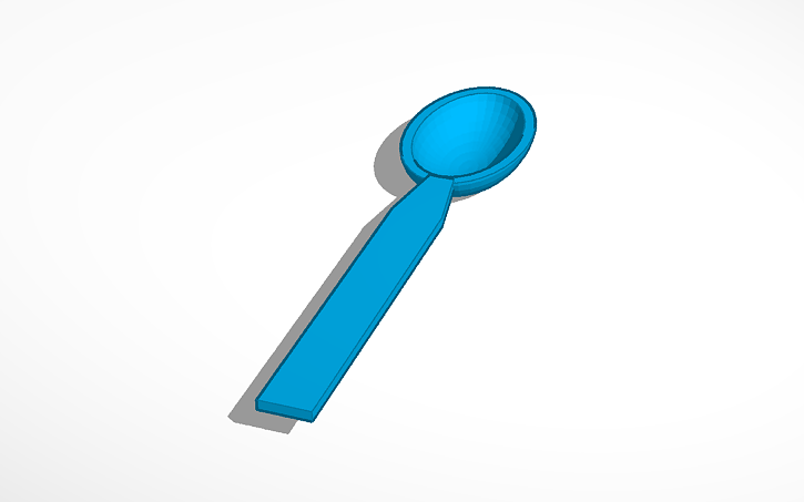 3D design spoon | Tinkercad