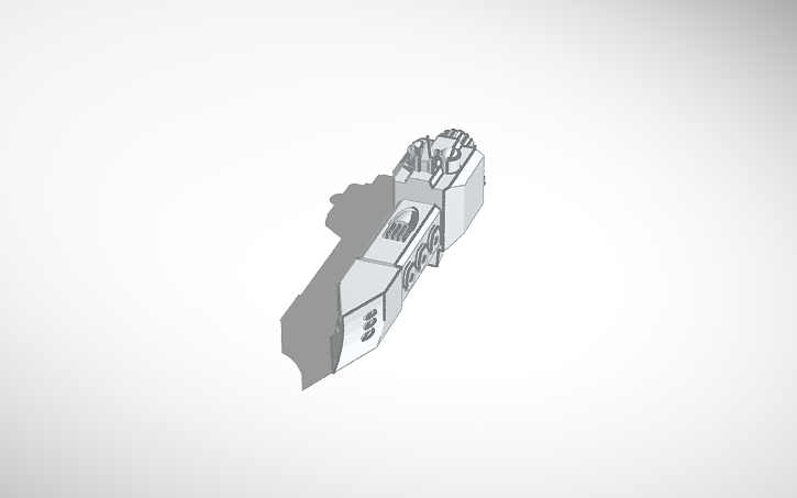 3D design Imperial Navy - Falchion Class Frigate - Tinkercad